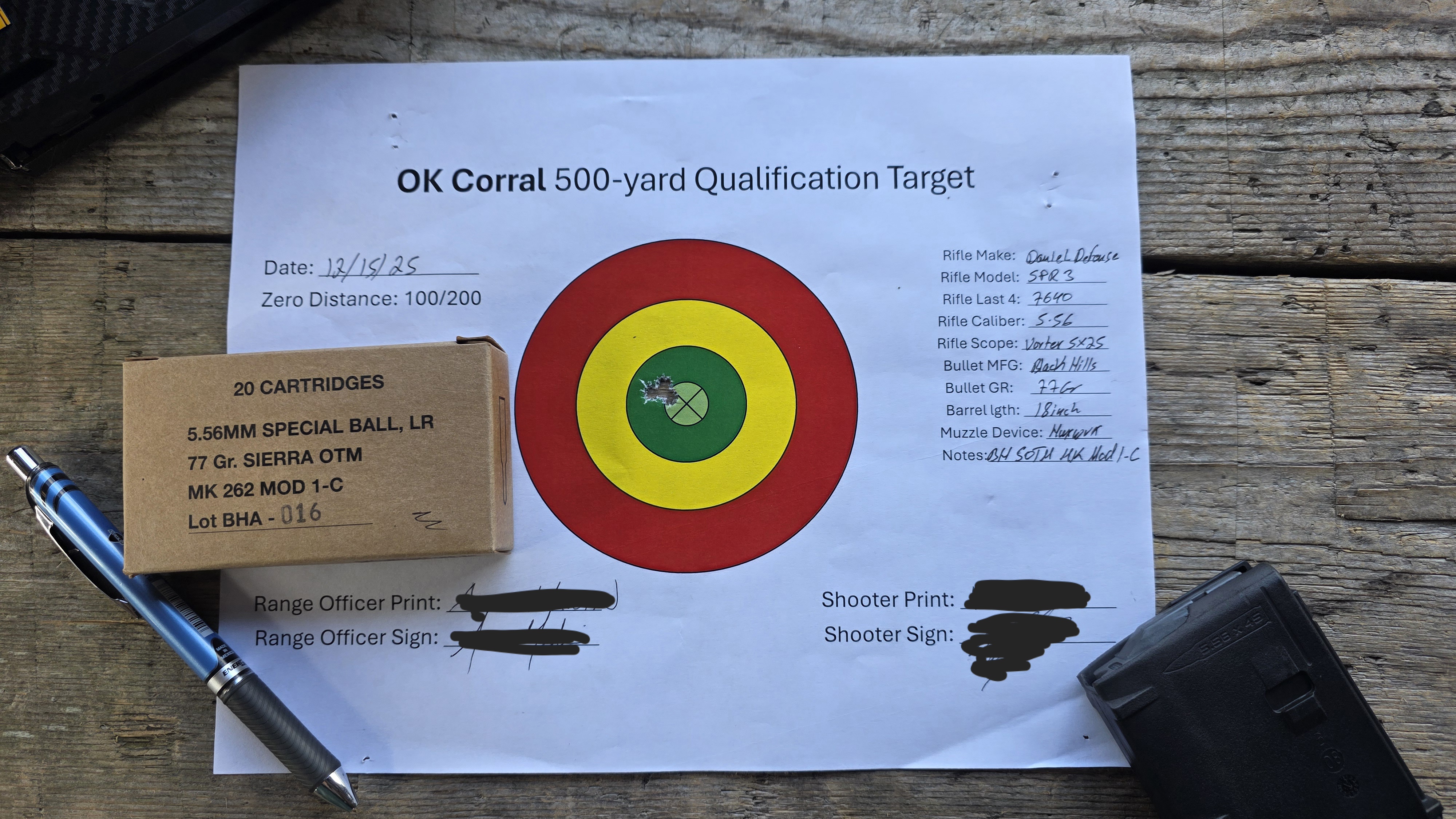 Black Hills 5.56mm MK262 Mod 1-C Ammo 77 Grain Open Tip Match - MP460556N9