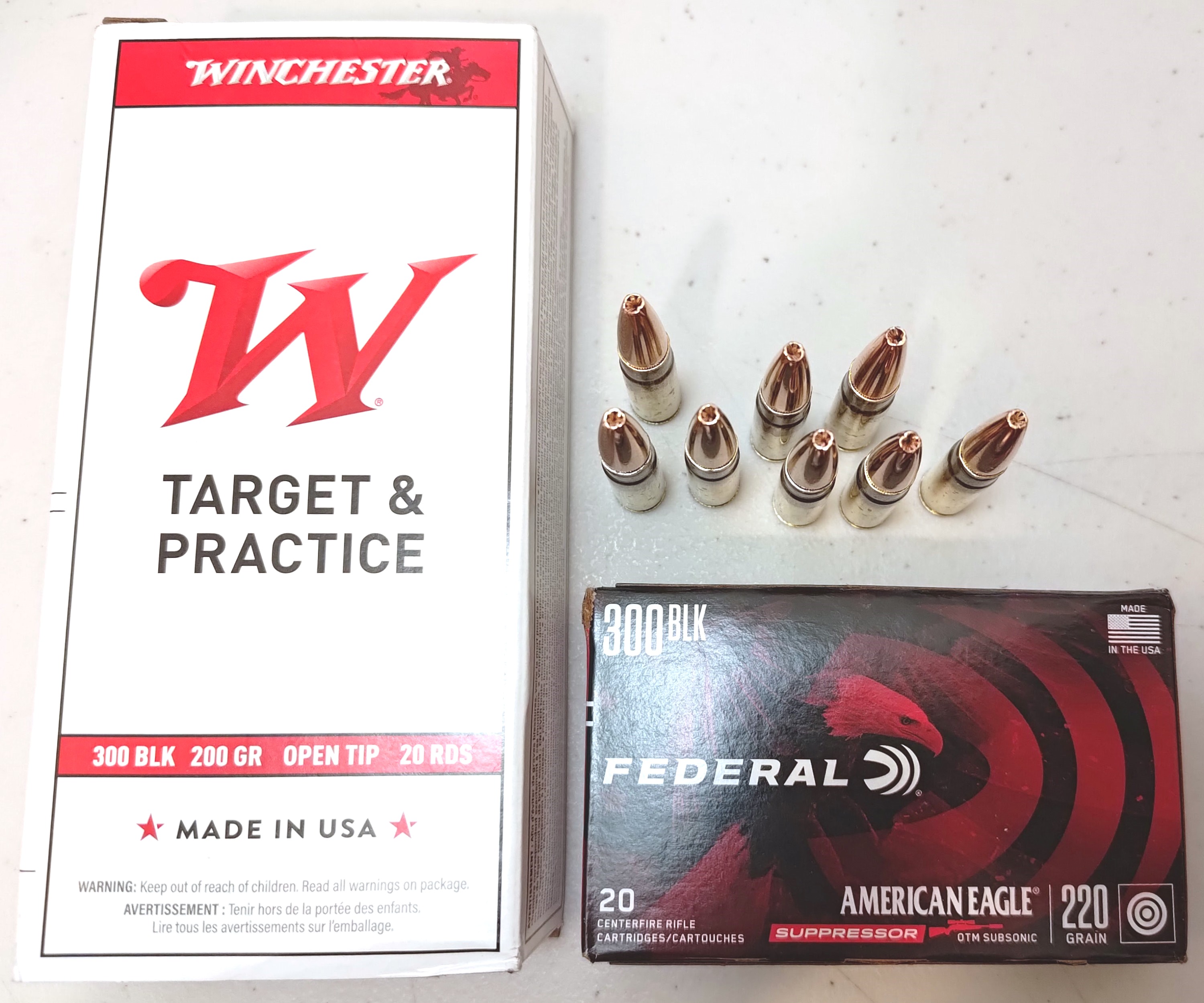 Winchester USA Target 300 AAC Blackout Ammo 200 Gr Open Tip - Ammo Deals